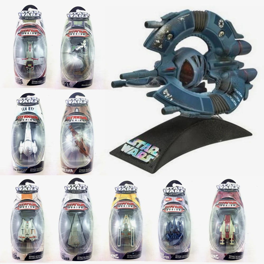 Hasbro 스타워즈 다이 캐스트 티타늄 시리즈 우키 플라이어, 마부 로얄 스타쉽 인형 선물, 장난감 모델 수집 장식품 ...