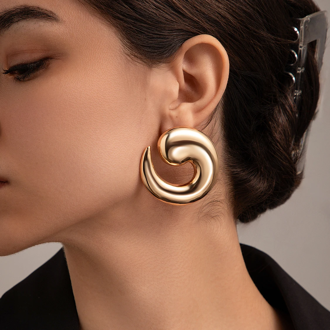 Ingemark-Creative-Smooth-Big-Conch-Snail-Stud-Earrings-Women-Trend-2024 ...