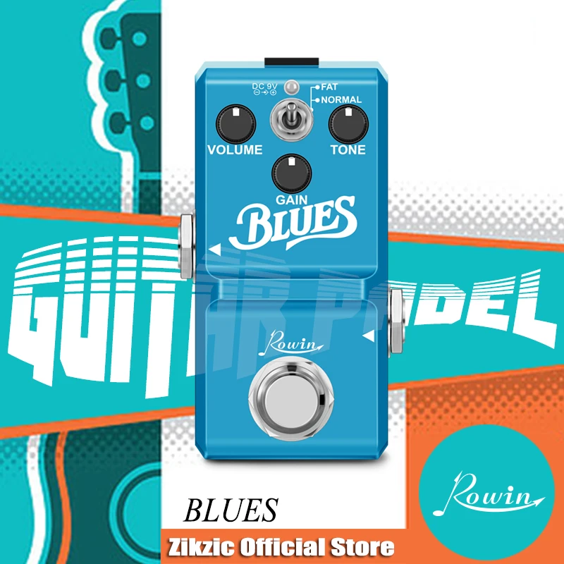 Rowin-LN-321-Guitar-Overdrive-Effect-Pedal-BLUES-Nano-Pedals-Super-Mini ...