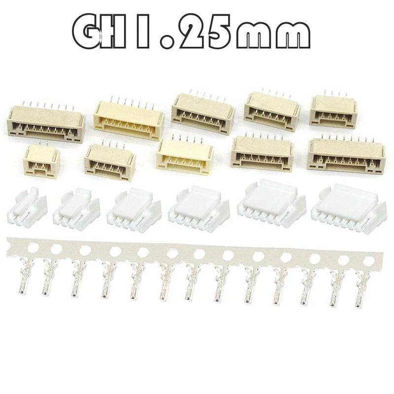20PCS-GH1-25-GH-1-25-1-25mm-with-lock-Connector-Socket-Pin-Header ...