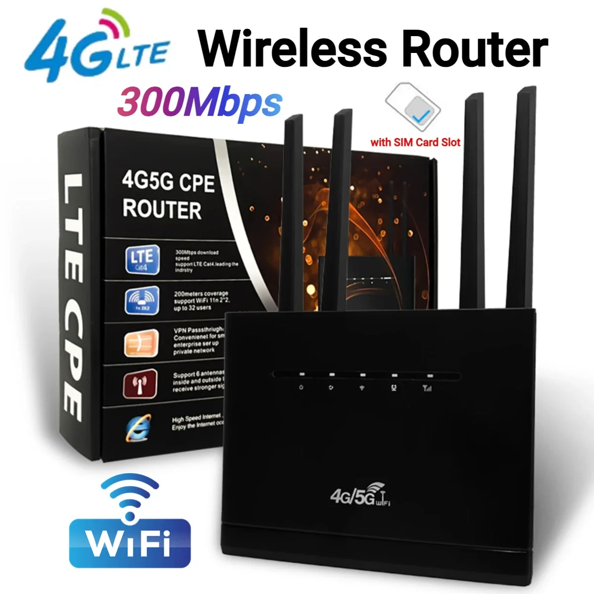 4G-CPE-Wireless-Router-300Mbps-4G-LTE-WIFI-Router-Modem-4-External ...