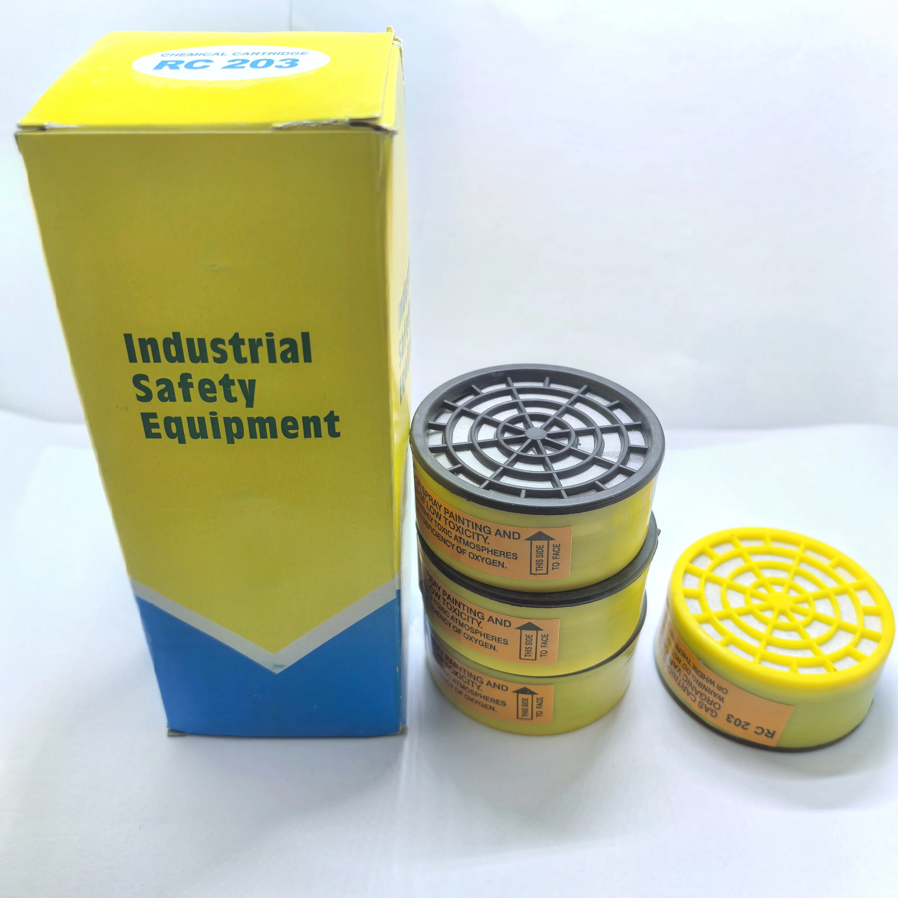 6Pcs x Activated Carbon box 68mm Antigas Filter Cartridge Box Gas Mask ...