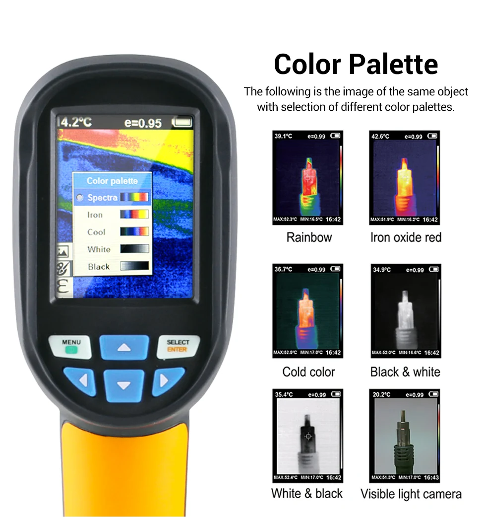 A-BF Infrared Thermal Imager RX-300 -20°C~550°C Industrial Floor ...