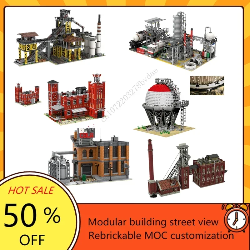 Modular MOC Blast Furnace,Chemical Plant Street view Model Building ...