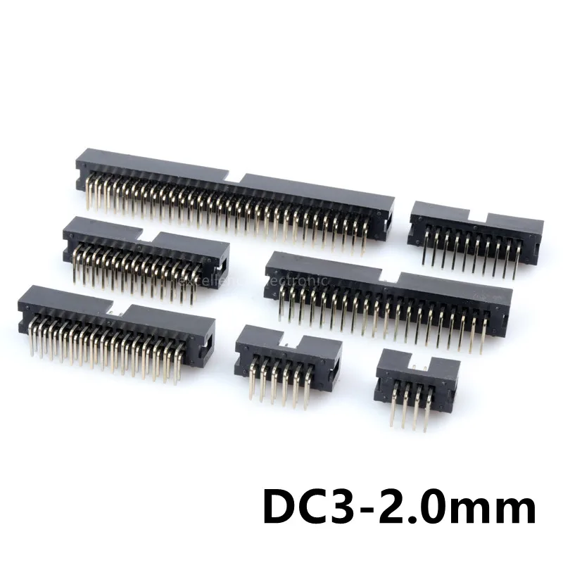 10pcs DC3 Male Connector 2mm 2.0mm Pitch 6 10 14 16 18 20 26 30 34 40 ...