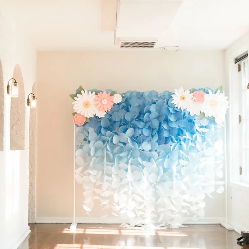 Tissue Paper Garland Backdrop