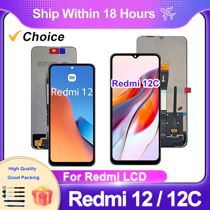 Choice-ForXiaomi-Redmi-12C-LCD-22120RN86G-Display-Poco-C55-Touch-Screen ...