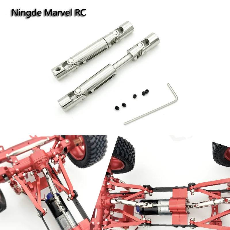 1 Pair of Metal Drive Shafts for MN D90 D91 D96 99s and WPL B14 B24 C24 ...