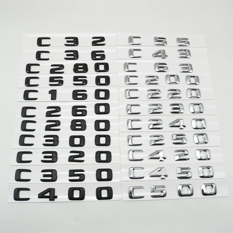 Trunk Emblem Badge Logo For Mercedes Benz W202 W203 W204 W205 C32 C36 ...