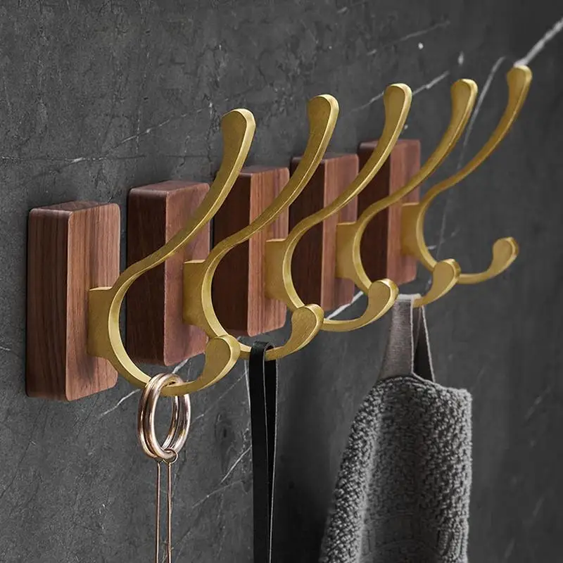 Ganchos-decorativos-de-madera-para-pared-perchero-Vintage-para-colgar ...