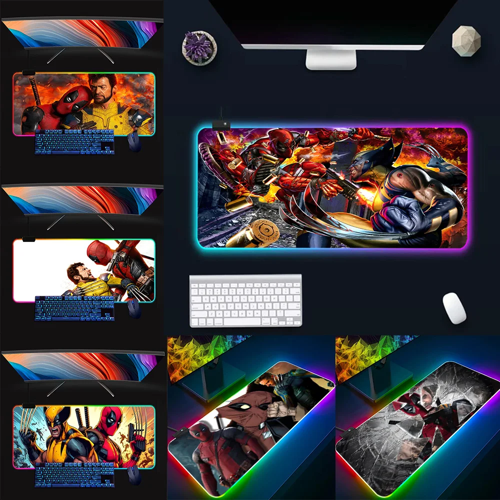 Deadpool-Wolverine-Movie-RGB-Pc-Gamer-Keyboard-Mouse-Pad-Mousepad-LED ...