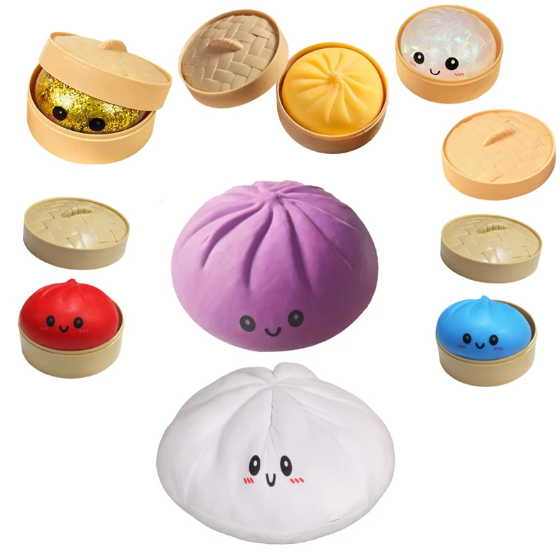 Oversized Dumpling Sensory Squeeze Toy For Realistic Play And Stress ...