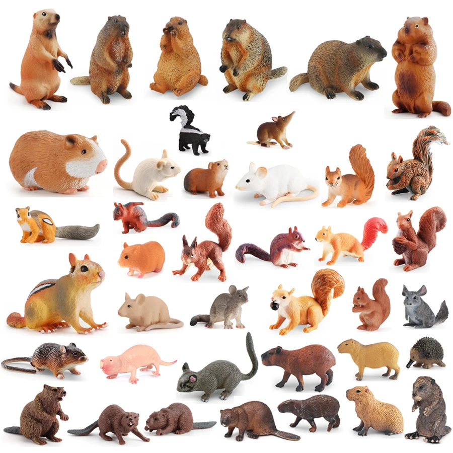 Roditore realista animais selvagens capivara castor toupeira aoardvark ...