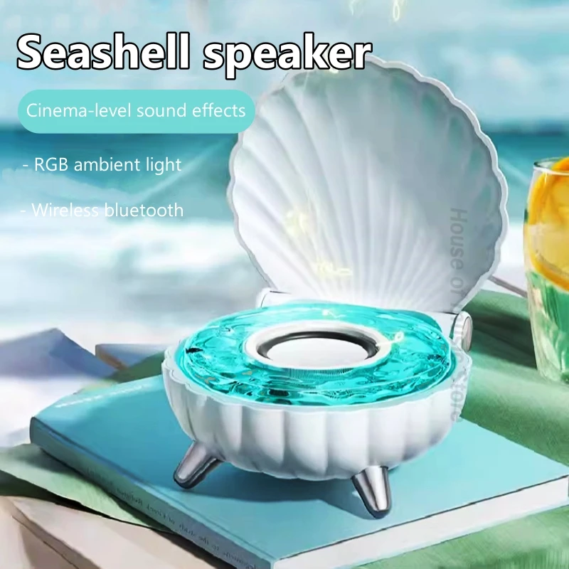 Mini-Seashell-Model-Bluetooth-Speaker-Portable-Music-Speakers-Subwoofer ...