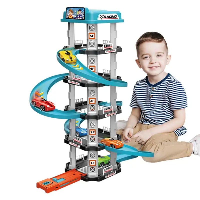 Parking-Garage-Toy-Parking-Garage-Track-Toys-Preschool-Car-Games ...