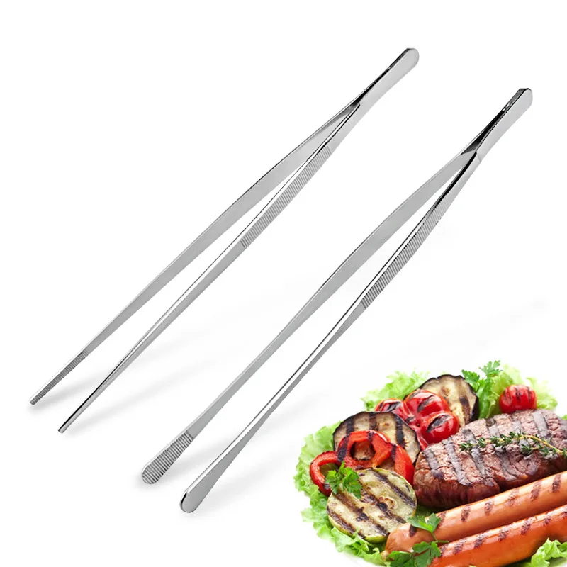 1PC-Stainless-Steel-Kitchen-Tongs-Stainless-Steel-Culinary-Precision ...