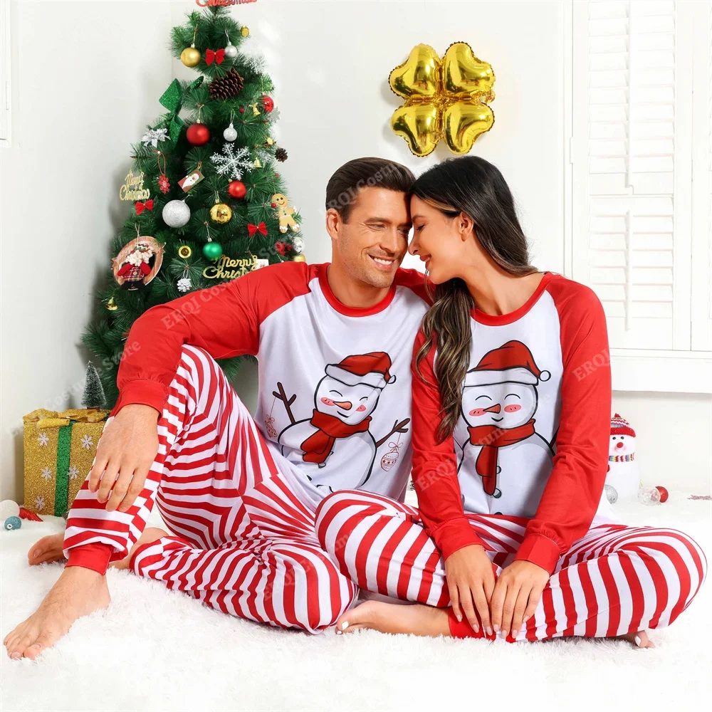 Pajamas-Matching-Sets-for-Couples-Christmas-Pajamas-Striped-Sleepwear ...