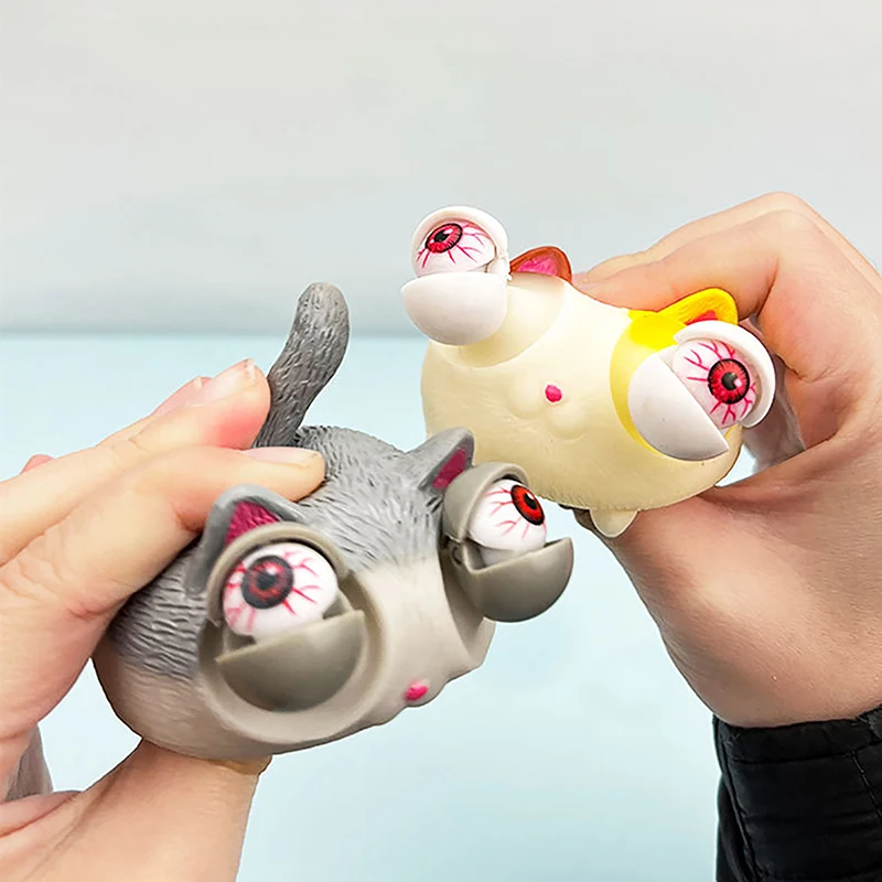 Creative-Boost-Cat-Eyes-Popping-Squeeze-Toys-Adult-Children-Animal-Anti ...