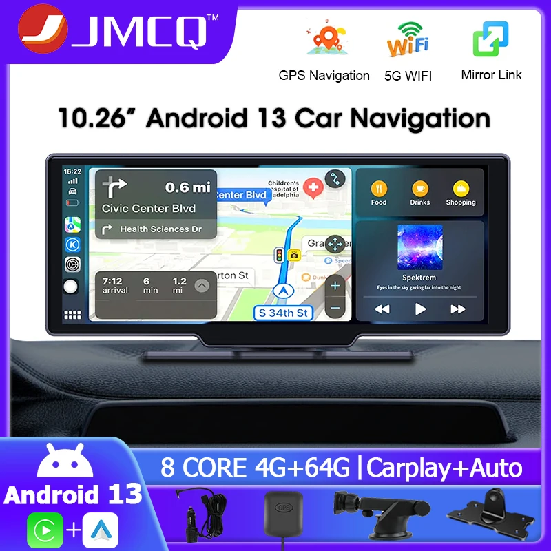 Android-13-8-Core-Smart-Screen-Player-Wireless-Carplay-Android-Auto-GPS ...