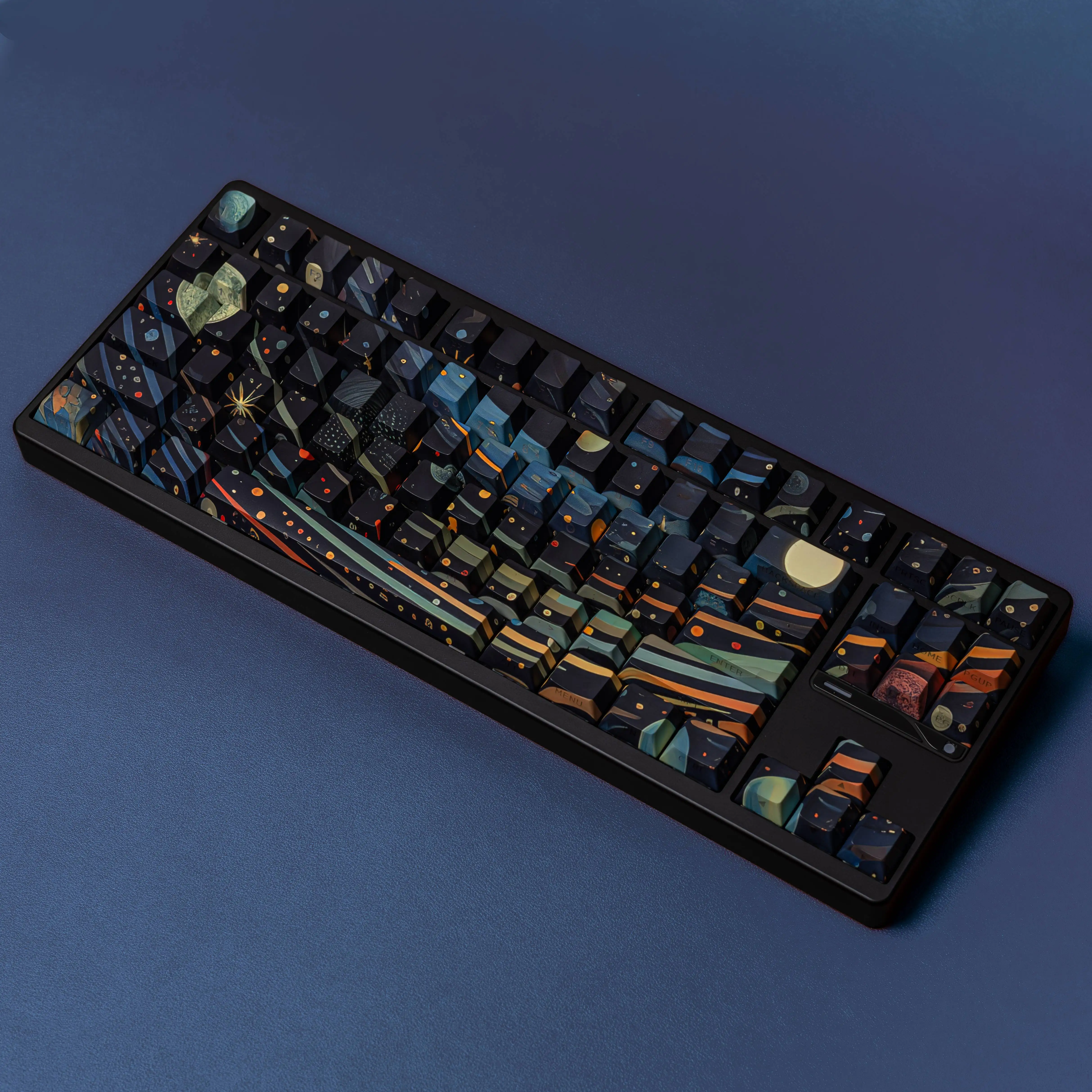 Starry Sky Cherry Keycaps PBT Material Side Letter Dye-Sub Key Caps 131 ...