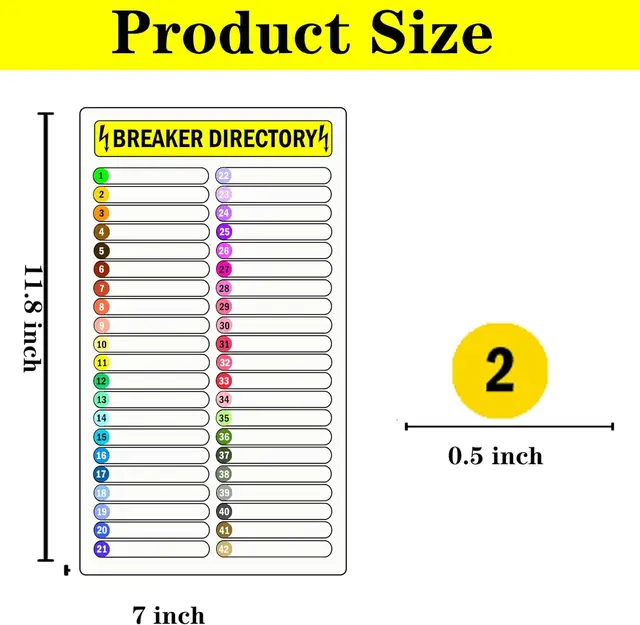 Printable Circuit Breaker Panel Labels