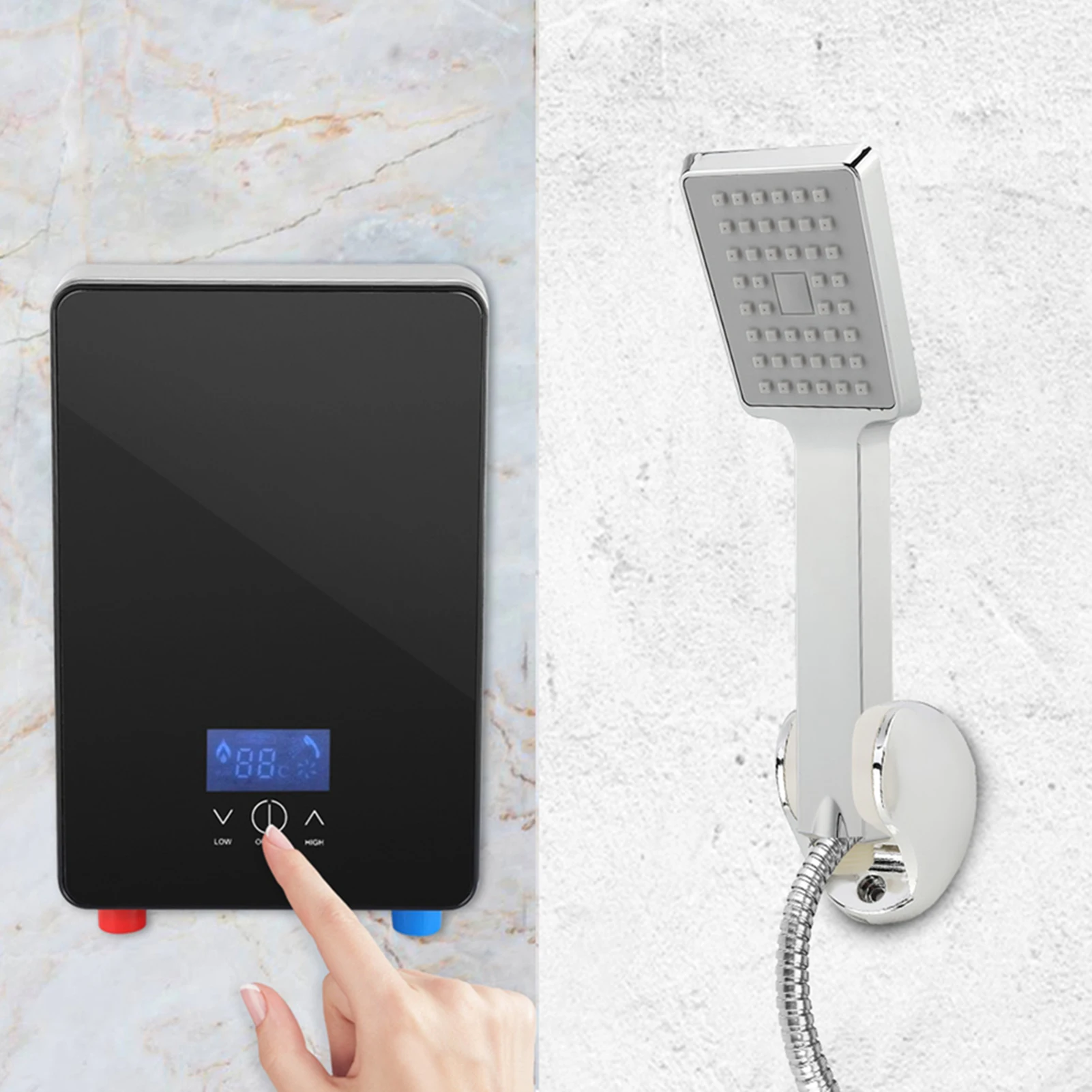 220V-6500W-Instant-Electric-Water-Heater-Shower-With-Bathroom-Shower ...