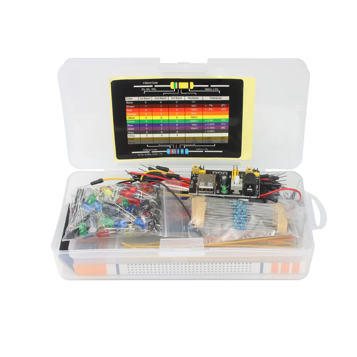 Starter-Electronic-DIY-Kit-With-830-Tie-points-Breadboard-for-Arduino ...