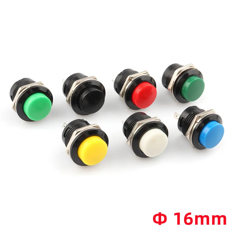 1-6PCS-Mini-Round-Push-Button-Switch-Momentary-R13-507-2-Pin-Self-Reset ...
