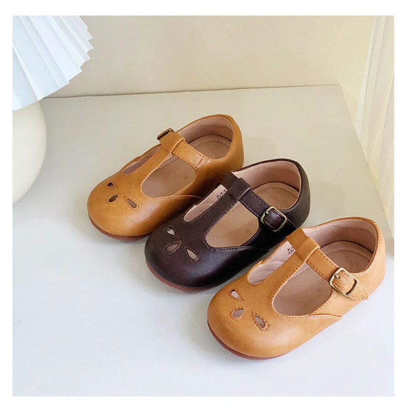 Children Shoes Girls Retro | Leather Shoes Girls 2018 | Leather Baby ...