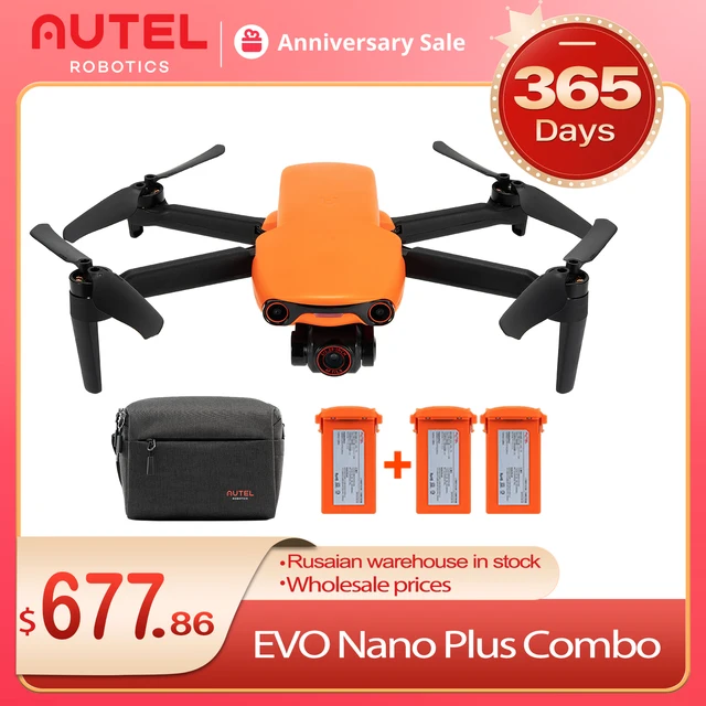 Autel Robotics Camera Drone EVO Nano+ 4k@30 fps Professional 1/1.28 ...