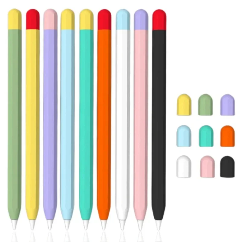 Stylus-Cover-Silicone-Pen-Case-For-Apple-Pencil-2-Color-Matching-Stylus ...