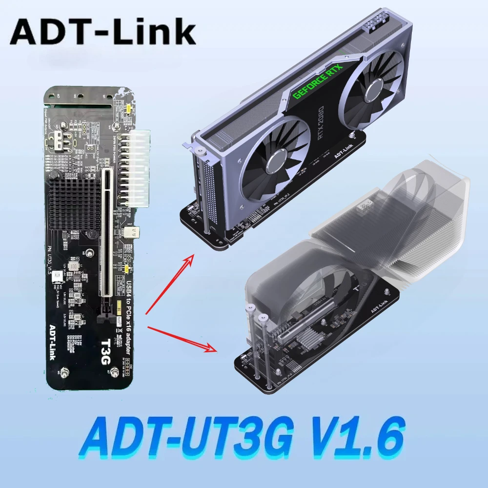 ADT UT3G V1.6 Adaptador de gráficos externos Notebook USB4 a PCIe 4.0 ...