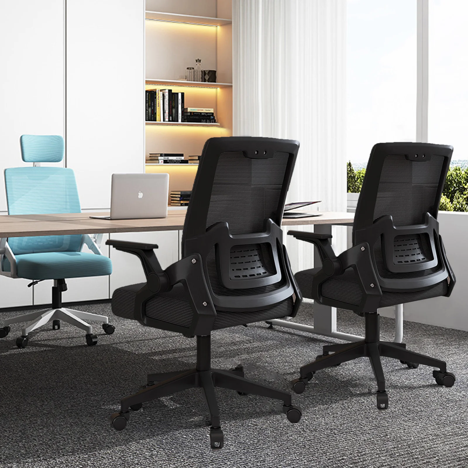 Ergonomic Office Chair with Lumbar Support, Breathable Mesh, Height ...