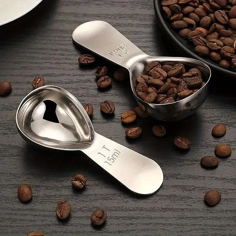 Stainless Steel Coffee Spoons Coffee Measuring Scoop for Ground 16ml ...