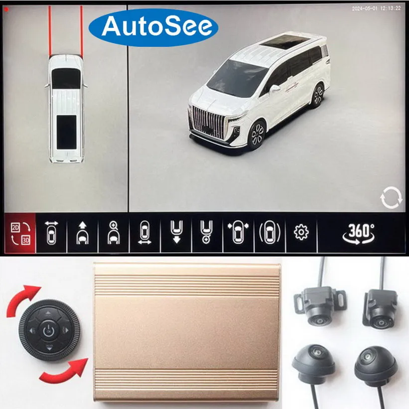 Campervan-MPV-car-360-degree-camera-bird-eye-Panoramic-view-front-back ...