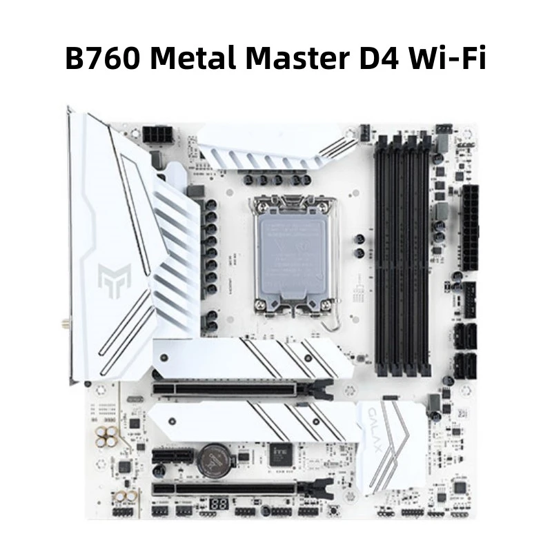 B760 Motherboard LGA 1700 B760 Metal Master D4 Wi Fi Platinum Edition for 12th 13th Gen core i9 ...