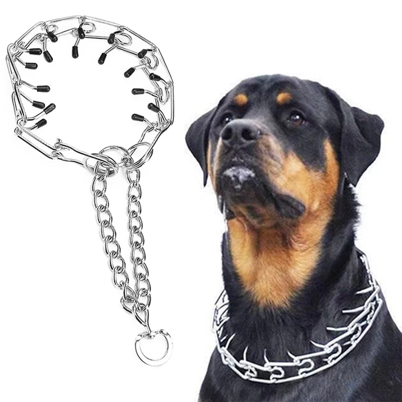 Stainless Steel Pet Prong Collar Dog Anti Pull Training Collar ...