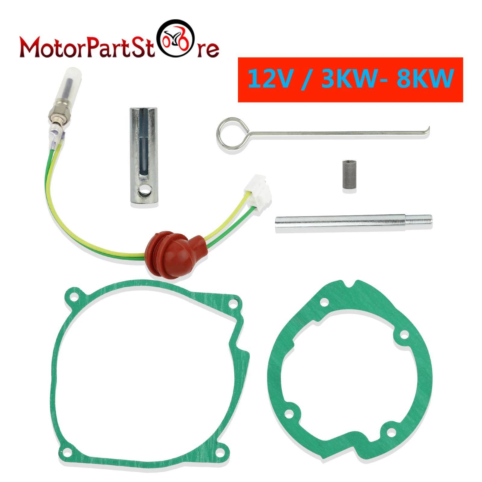 7pcs Air Diesel Heater Gasket Glow Plug Kit for Chinese Diesel Heater ...