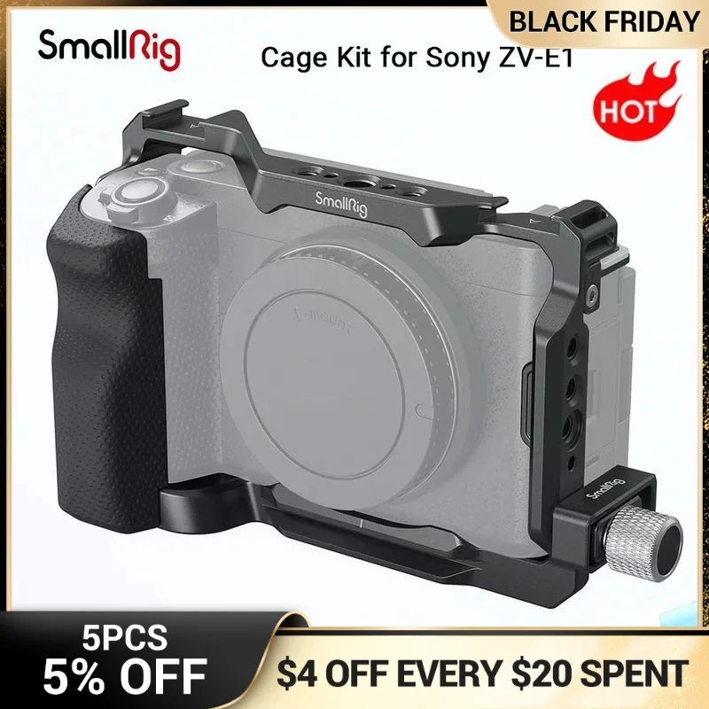SmallRig-ZV-E1-Cage-Kit-with-Silicone-Grip-Cable-Clamp-for-HDMI-Case ...