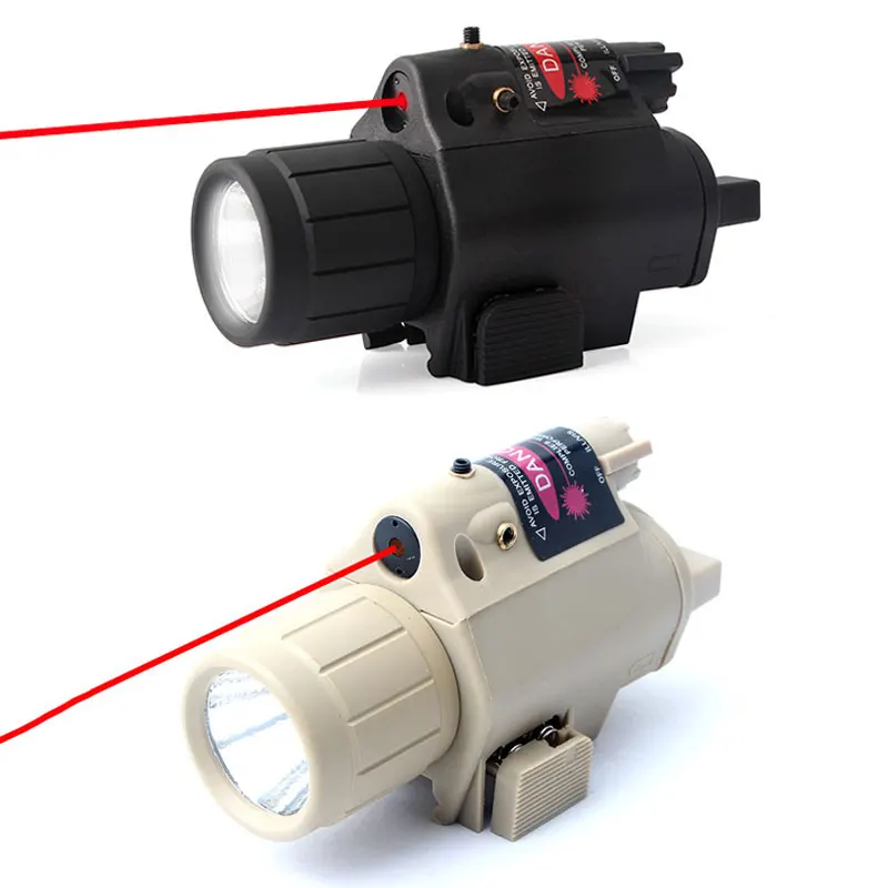 Tactical-Pistol-Weapon-Lights-Red-Laser-Sight-Strong-Light-Torch-2-In-1 ...
