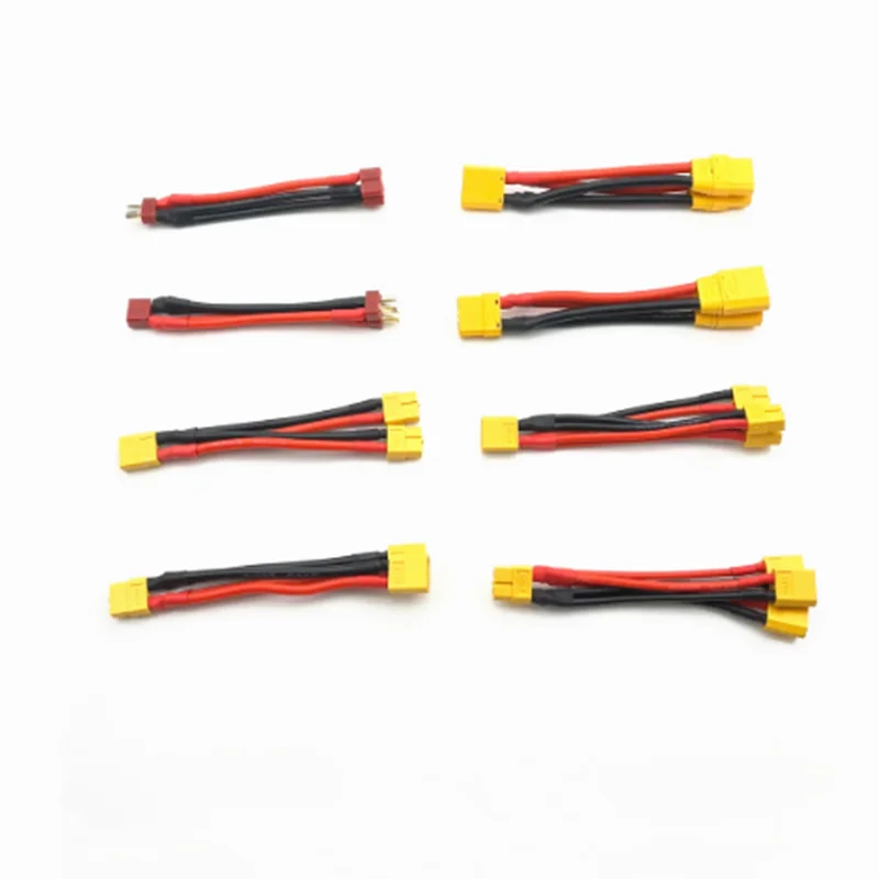 1pc T plug XT60 XT90 Parallel Battery Connector Male/Female Cable Dual ...