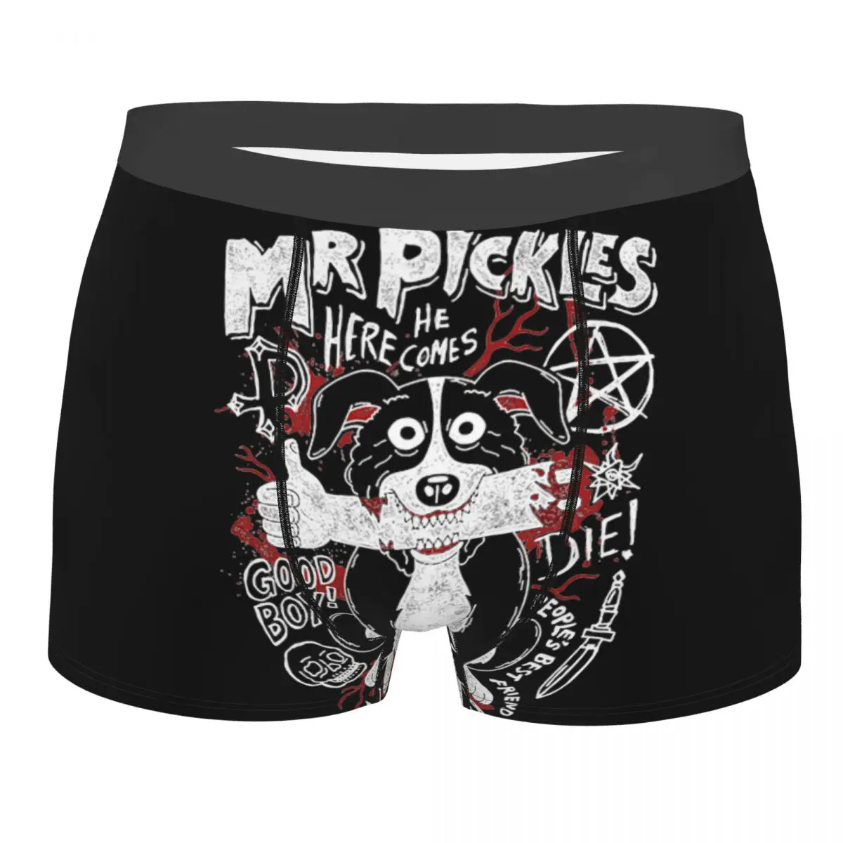 Mr. Pickles Men Underwear Adultswim Mature Dog Evil Satan Boxer Shorts ...