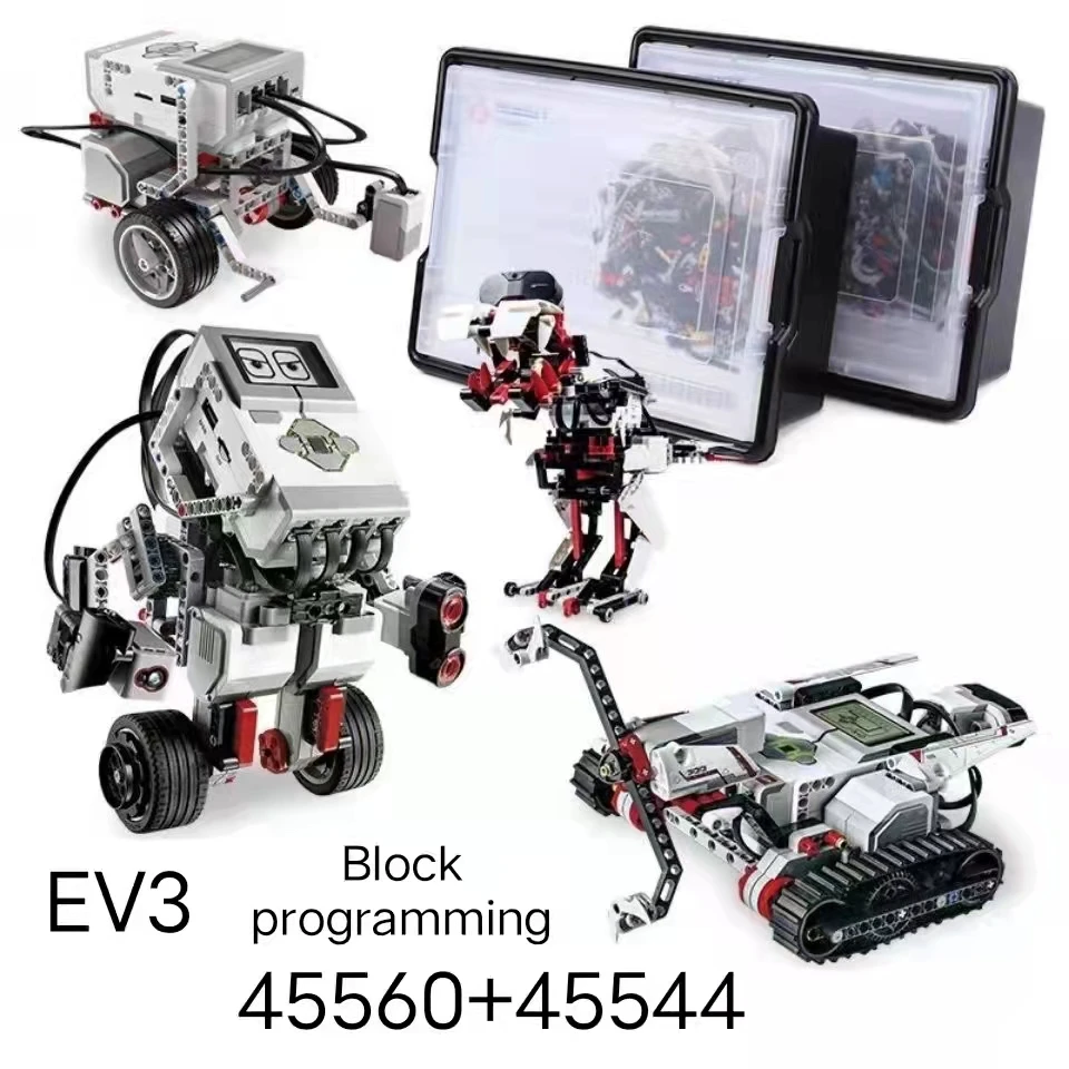 EV3 로봇 빌딩 블록 모델 교육 세트 스팀 legoes 45544 EV5 EV6 로보틱스 프로그래밍 완구 부품과 호환 가능
