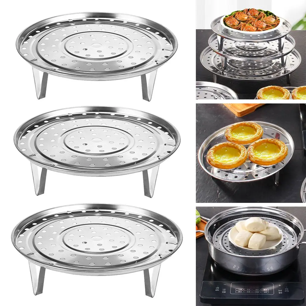 New-Stainless-Steel-Tray-Stand-Multifunction-Cookware-Steamer-Shelf-Pot ...