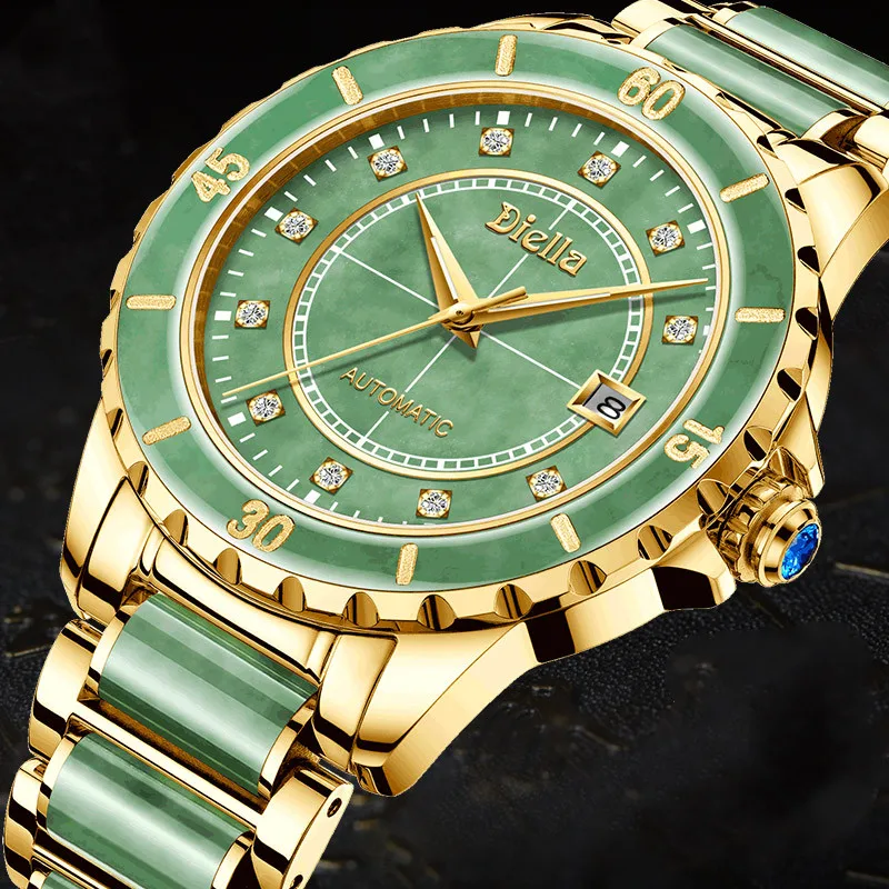 100-Natural-Emerald-Men-Jade-Automatic-Mechanical-Watches-Japan ...