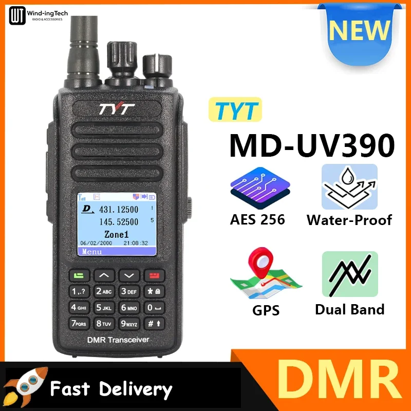 AES256-Encryption-Radio-TYT-MD-UV390-Digital-Walkie-Talkie-IP67 ...