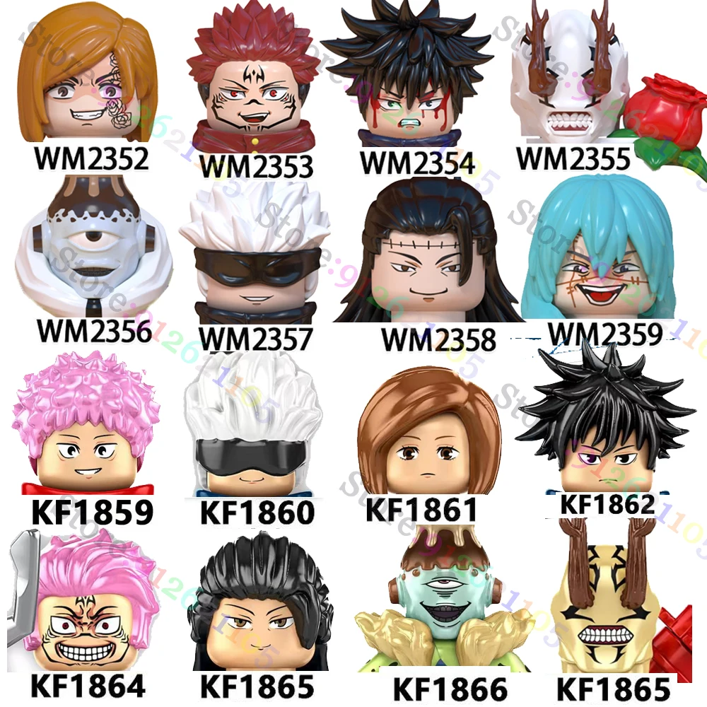 WM6139-Building-Blocks-Jujutsu-Kaisen-Itadori-Yuji-Megumi-Gojo-Satoru ...