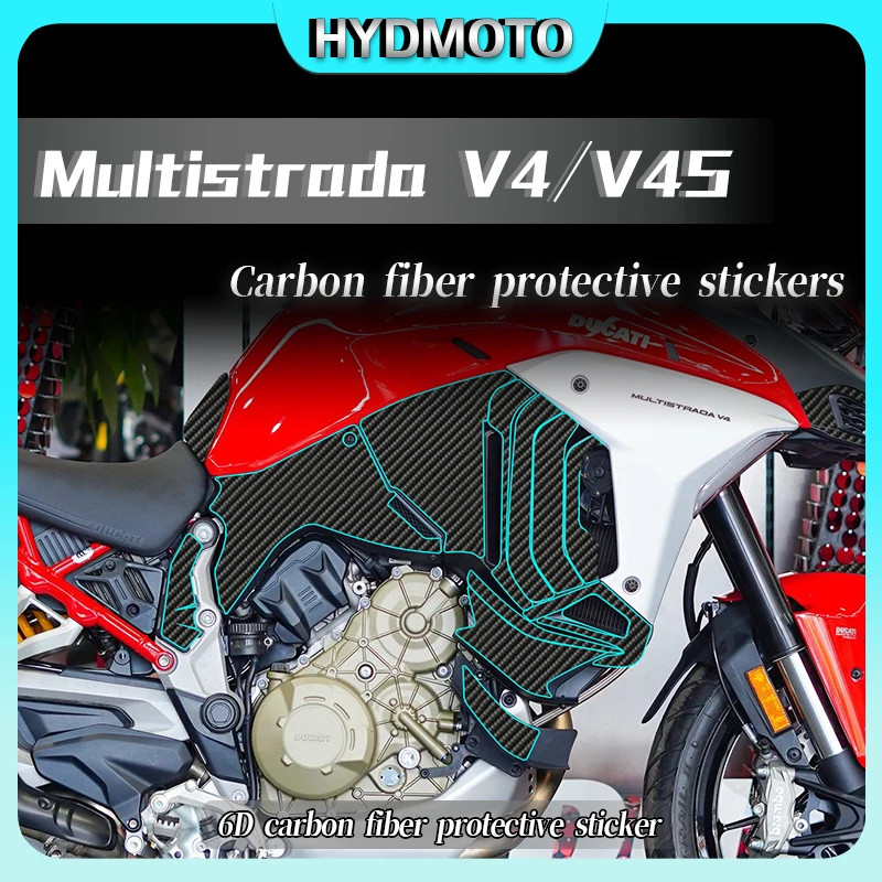 For DUCATI Multistrada V4 V4S stickers 6D carbon fiber stickers ...