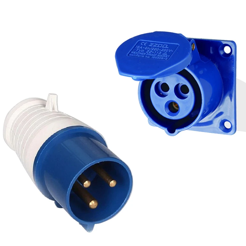32A-Industrial-Waterproof-Plug-Socket-220V-Assembly-Power-Connecting ...