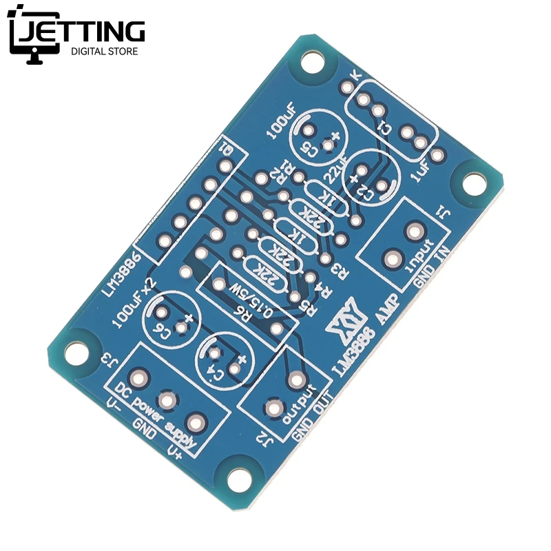 1pc 68W*2 LM3886 Power Amplifier Board PCB With Speaker Protection For ...